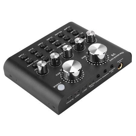 Herwey Digital Sound Card,Computer Sound Card,V8 Voice Change Mobile ...