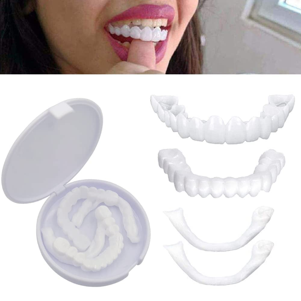 Dientes postizos perfectos temporales personalizables de Denture Smile ...