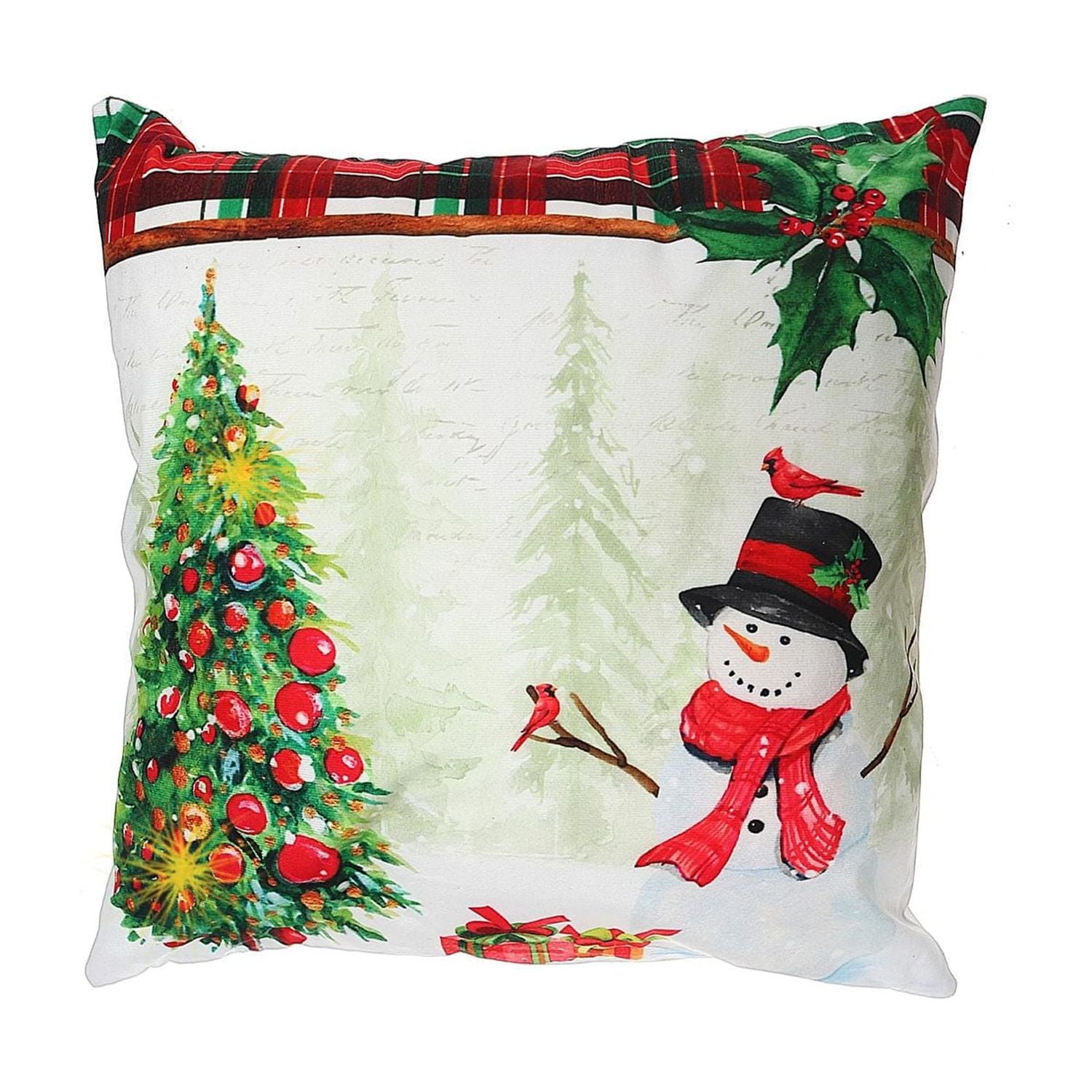 Click here for Ih Casadécor Led Velvet Cushion (Snowman With Tree... prices