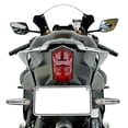 Anti Theft Motorcycle License Plate Support With Reflective Panels ...