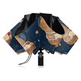 Astronaut Capybara Pattern Umbrella Folding Sun Umbrella Travel Auto ...