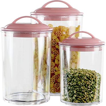 Calypso Basics, Acrylic Canister Set of 3, White - Walmart.com