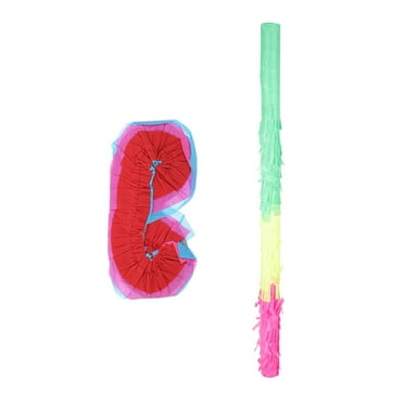MKLZ Number 7 Pinata, Party Decoration with Blindfold, Stick and ...