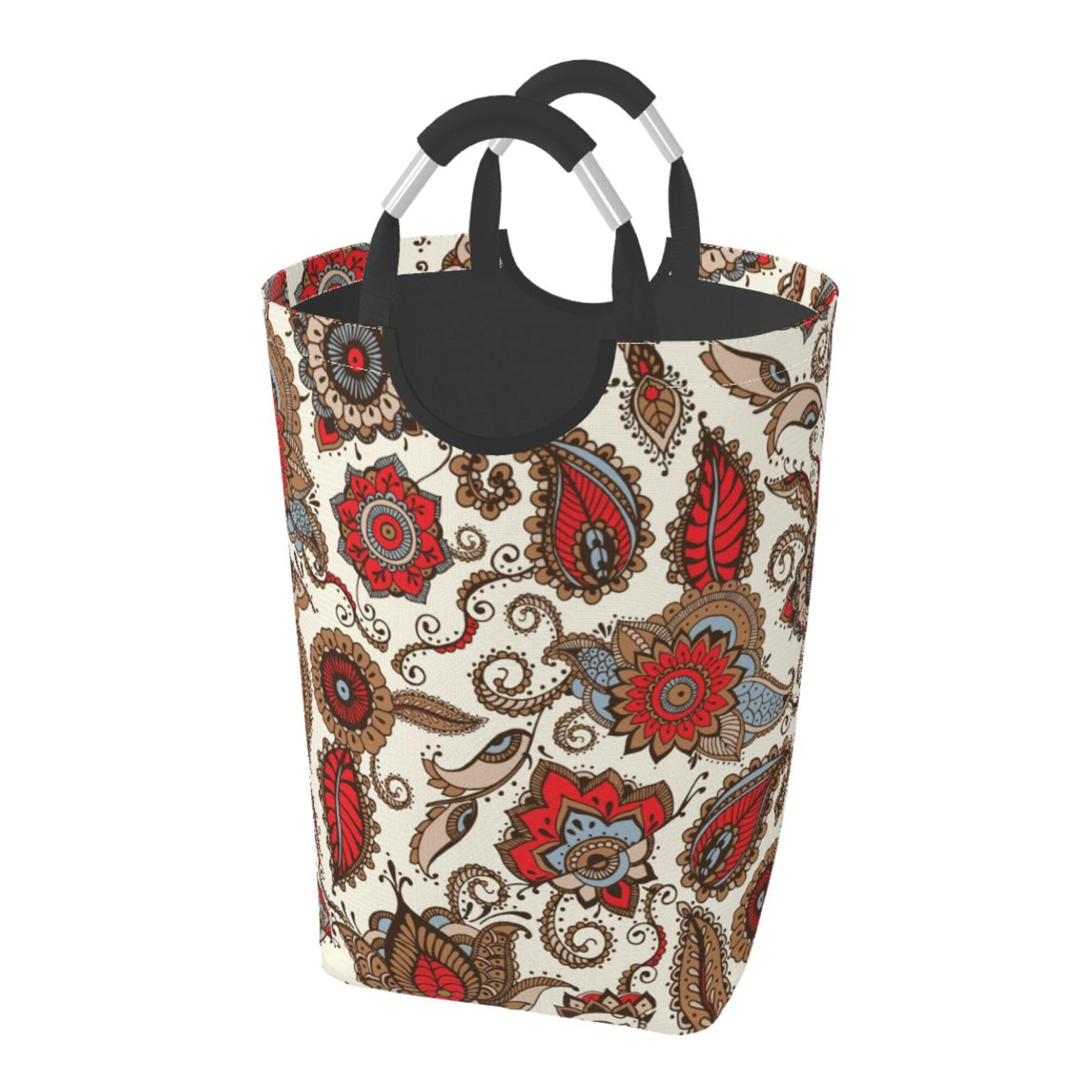 TEQUAN 50L Large Rectangular Laundry Hamper with Aluminum Handles ...