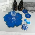 5Pcs DIY Flower Shape Silicone Geode Coaster Resin Molds Resin Coaster ...