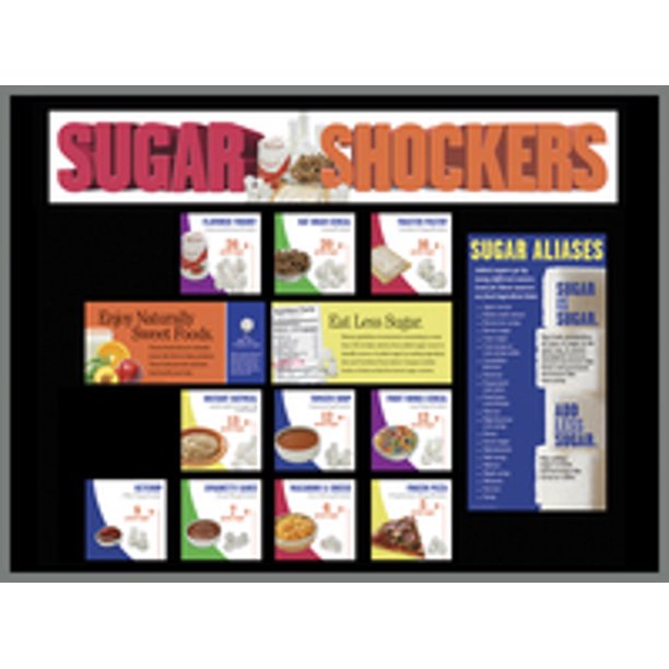 Learning ZoneXpress Sugar Shockers Foods Bulletin Board Kit, 15 Pieces ...
