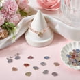 1 Set 50Pcs 10 Colors Zinc Alloy Pendants with Rhinestone Heart Charms ...