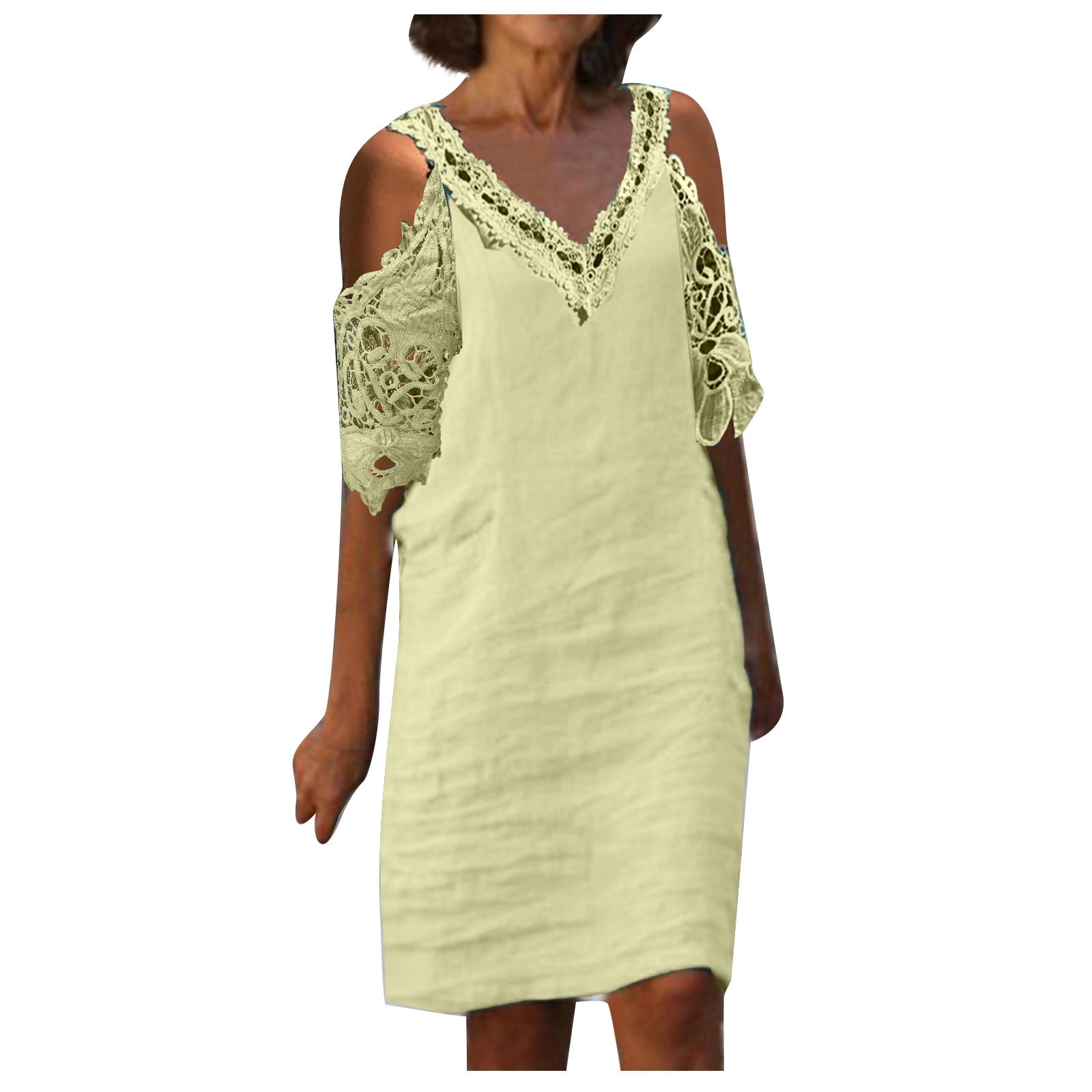 Click here for Qipopiq Womens Dresses Tiered Midi Dress Short Sle... prices