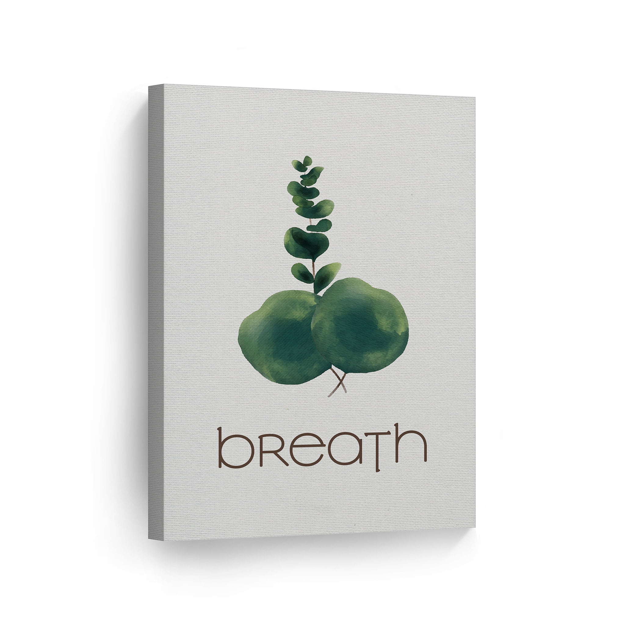 Smile Art Design Breath Typography Bathroom Decor CANVAS PRINT Bathroom ...