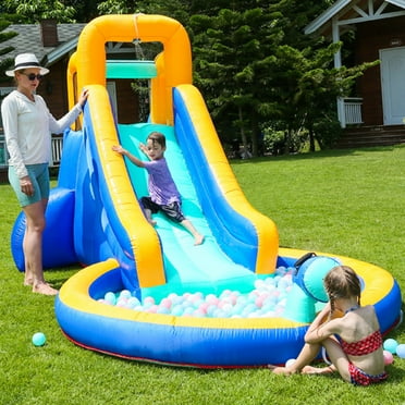 Swimline Super Water Slide, Big Outdoor Backyard Inflatable Pool Toy ...