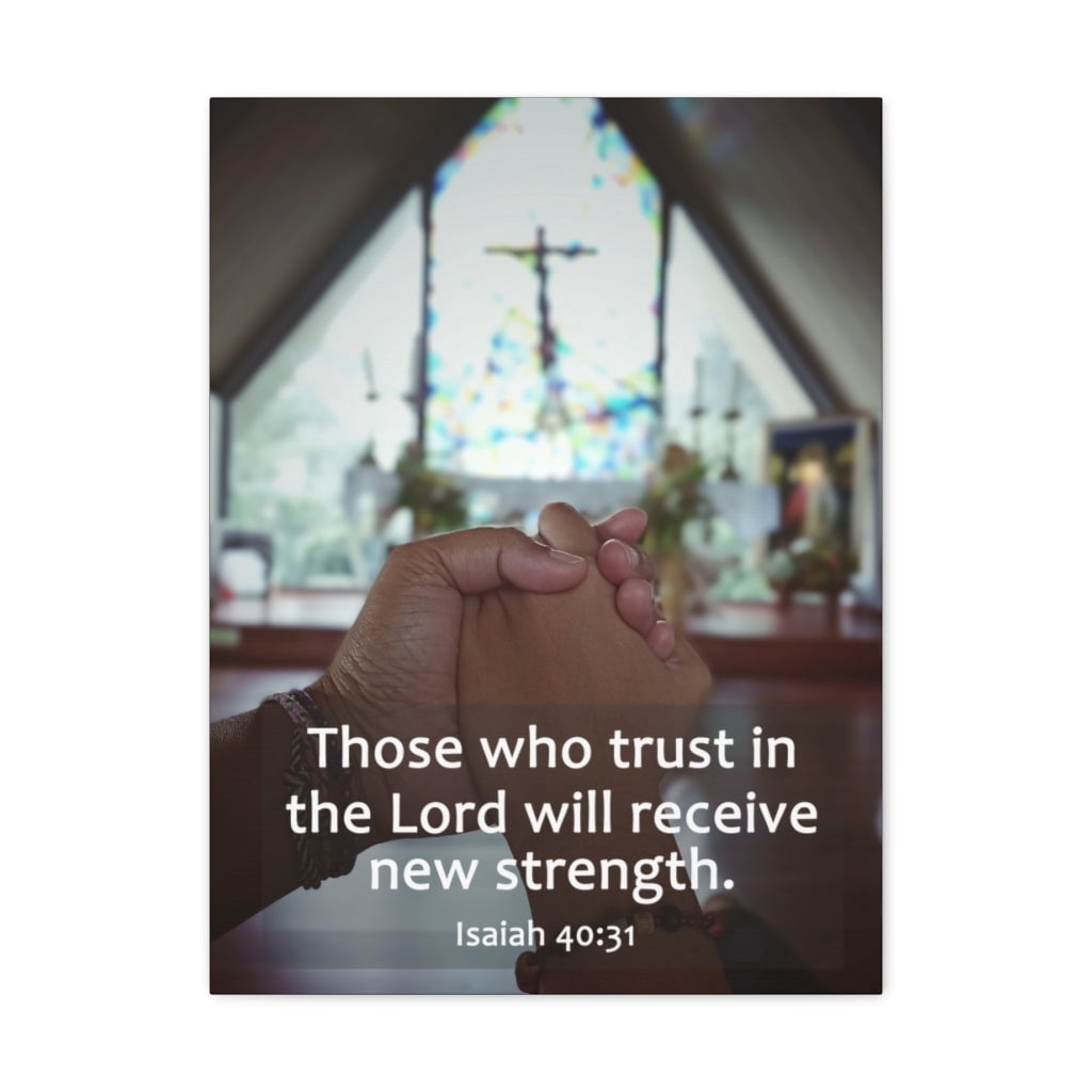 Scripture Walls Trust In The Lord Isaiah 40:31 Bible Verse Canvas ...