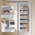 LazySpin over the Door Organizer, 6-Tier Closet Door Hanging Organizer ...