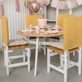 2 Pack Orange White Pixels Chair Back Covers Modern Contemporary ...