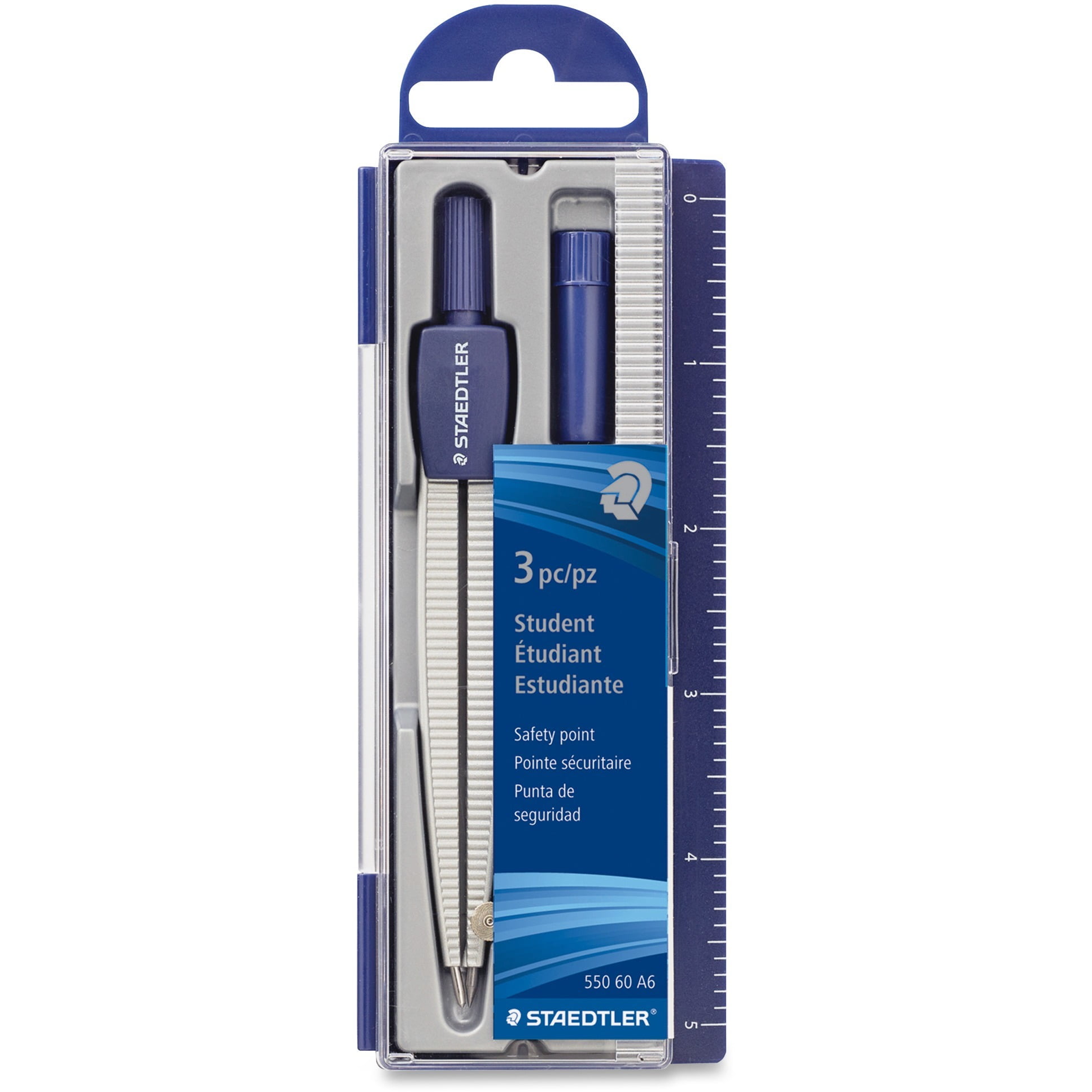 Staedtler Metal Compass, Blue, Silver - Walmart.com - Walmart.com