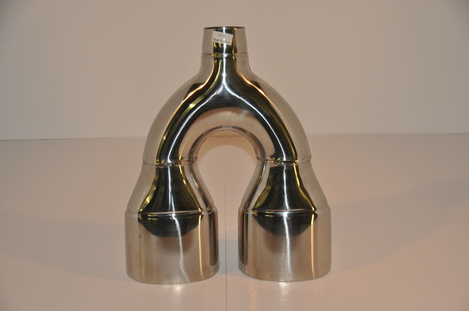 Polished Stainless Oval Dual Angle Slant Exhaust Tip 2.25" IN 5" X 3.5 ...