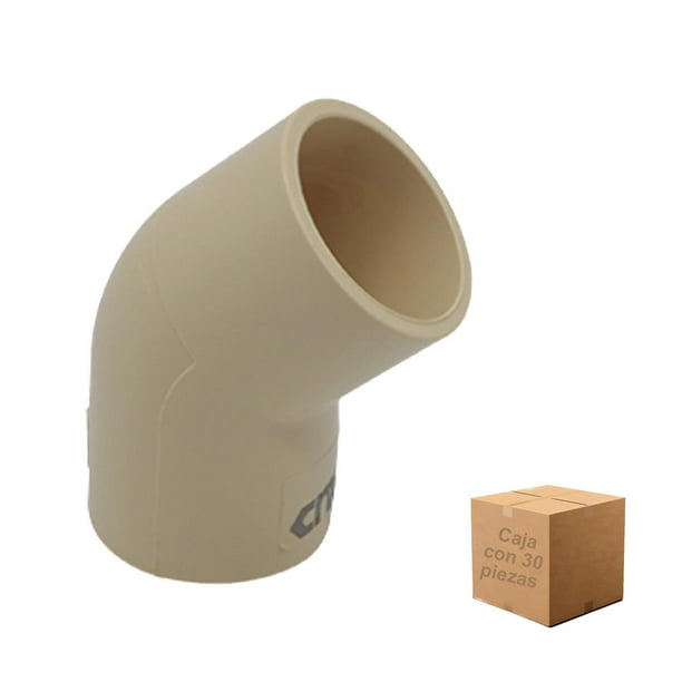 30 Pzs Codo De 45° Cpvc De 1 1/2 Pulgadas Color Crema beige 1 1/2 pulgadas | Bodega Aurrera en línea