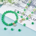 ARRICRAF Cat Eye Beads Round Green 7.5-8mm Hole: 1mm 14-14.5 inch ...