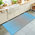 Area Rugs 2x6,Blue Gray Gradient Texture Non Slip Washable Rug Indoor ...
