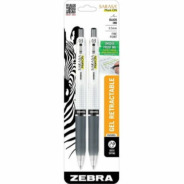 Zebra Sarasa Grand, Retractable Gel Ink Pen, Gold Barrel, Medium Point ...