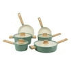 Martha Stewart Everyday Charlemont 12-Piece Aluminum Cookware Set, Teal ...
