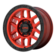KMC Aluminum Rim KM540 RECON 18X8.5in Gloss Black Machined with Red ...