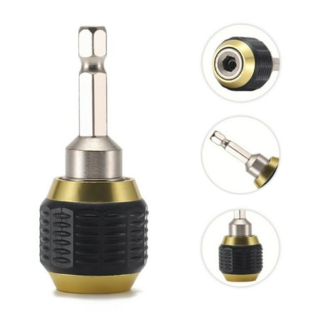 PERTTYUNG 60mm Keyless Drill Chuck Screwdriver Impact Driver Adaptor 1/ ...