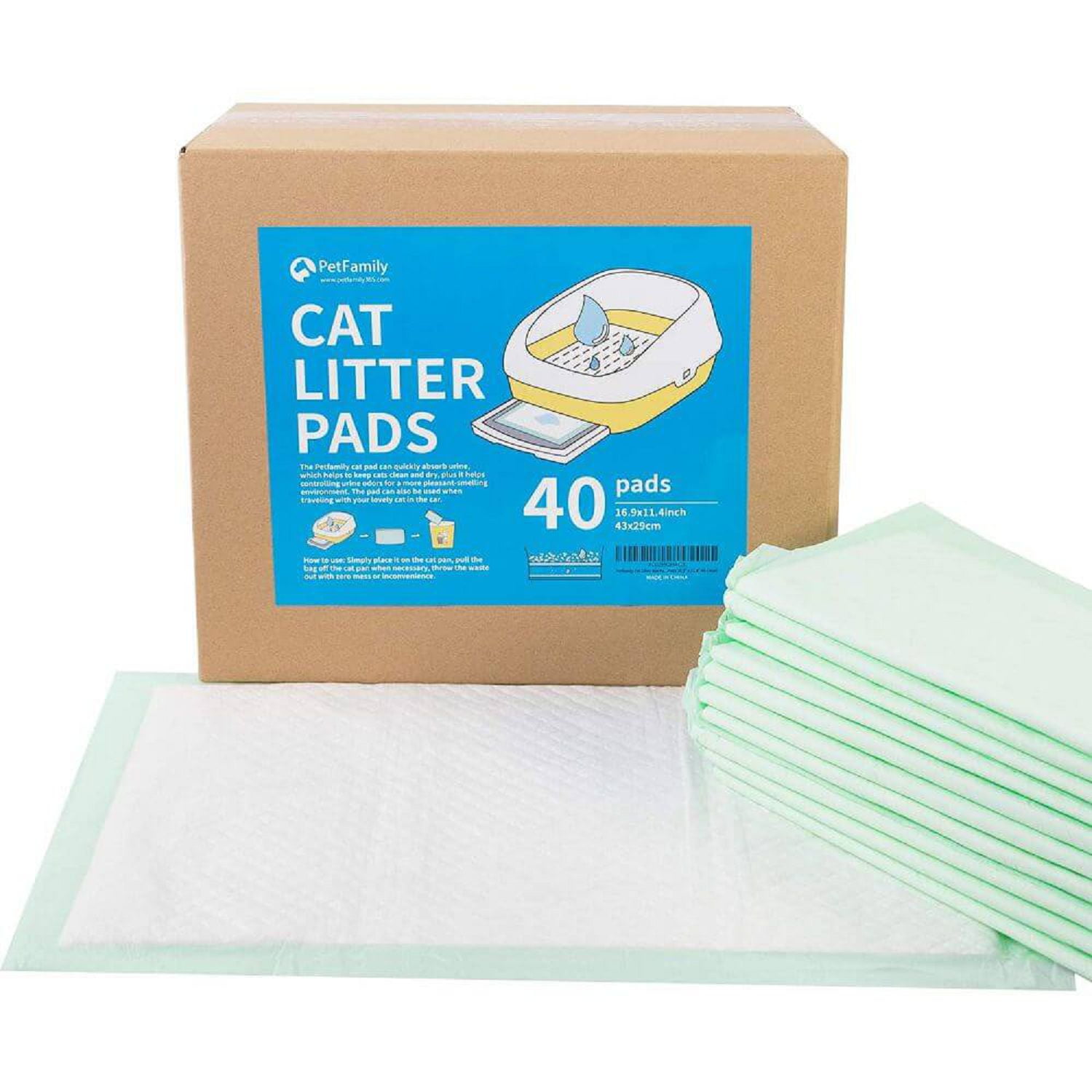 Petfamily Cat Litter Box Pads-Generic Refill for Tidy Cats Breeze ...