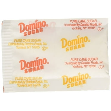 Domino Premium Natural Pure Cane Sugar Packets, 100 Count, 1/8 oz ...