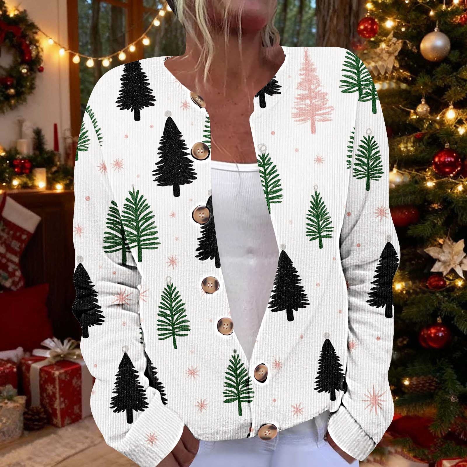 Click here for Ounisa Womens Fair Isle Sweater Button Up Long Sle... prices