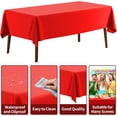 54 Inch X 300 Feet Plastic Table Cover Roll Disposable with Slide ...
