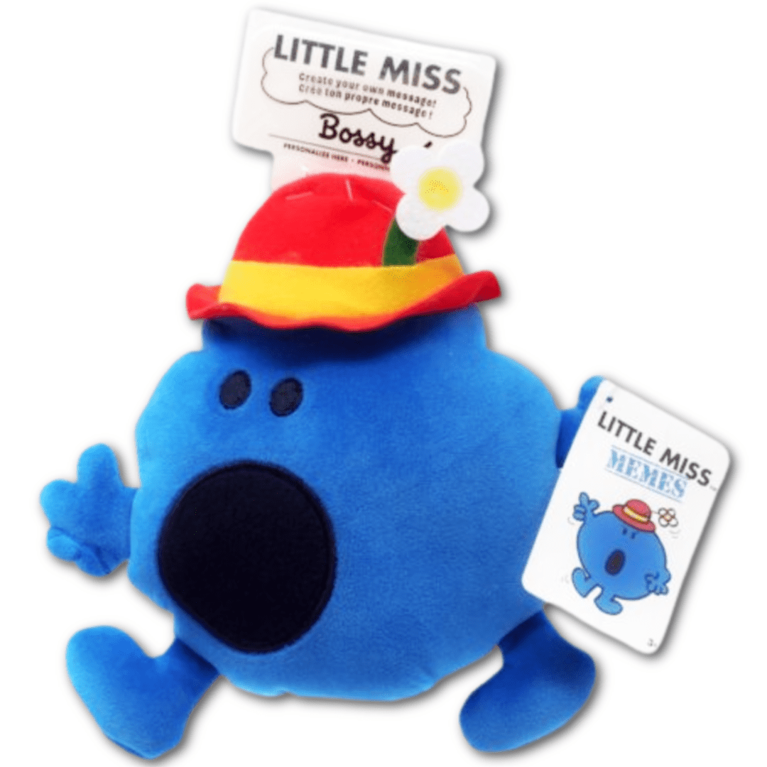 Little Miss Memes Bossy 6" Blue Plush Toy Create Your Own Message ...