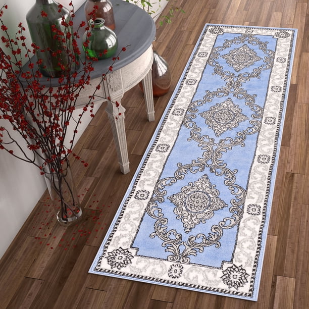 Well Woven Ash Yonderhill Modern Blue Area Rug - Walmart.com