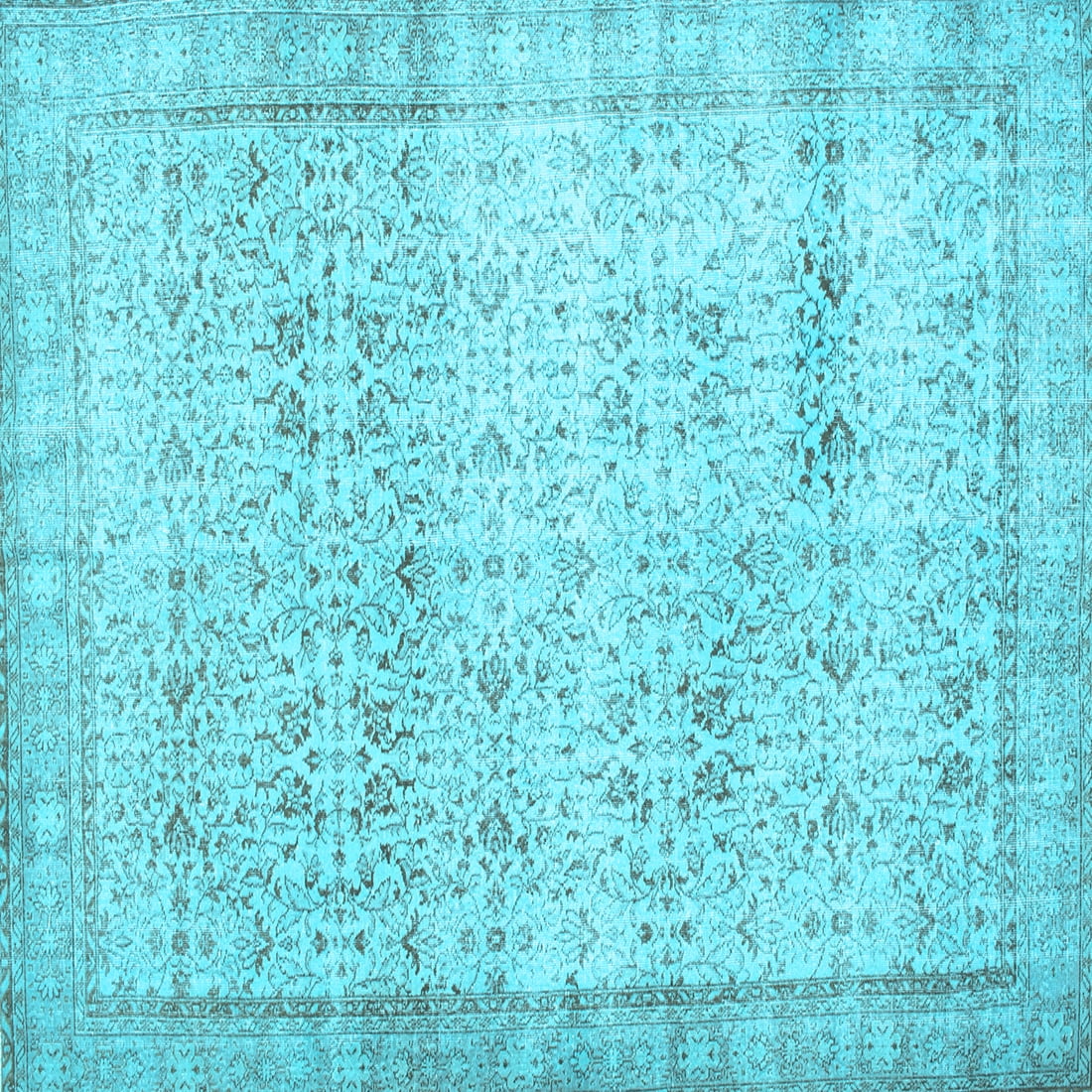 Ahgly Company Indoor Square Abstract Light Blue Contemporary Area Rugs ...