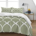 4 Piece Duvet Cover Set Full, Twisted White Lines Soft Breathable ...