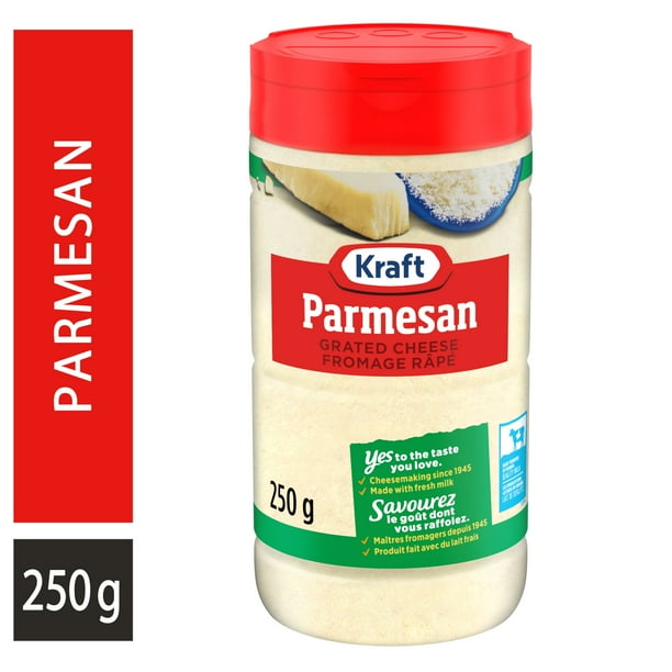 Kraft Grated Parmesan Cheese, 250g - Walmart.ca
