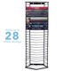 Atlantic Onyx DVD Storage Rack Tower (28 DVDs, 28 BluRays), Black ...
