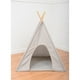 Precious Tails Ticking Stripe Canvas Pet Tee Pee - Walmart.com