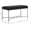 SAFAVIEH Couture Mandy Solid Boucle Modern Bench with Metal Frame ...