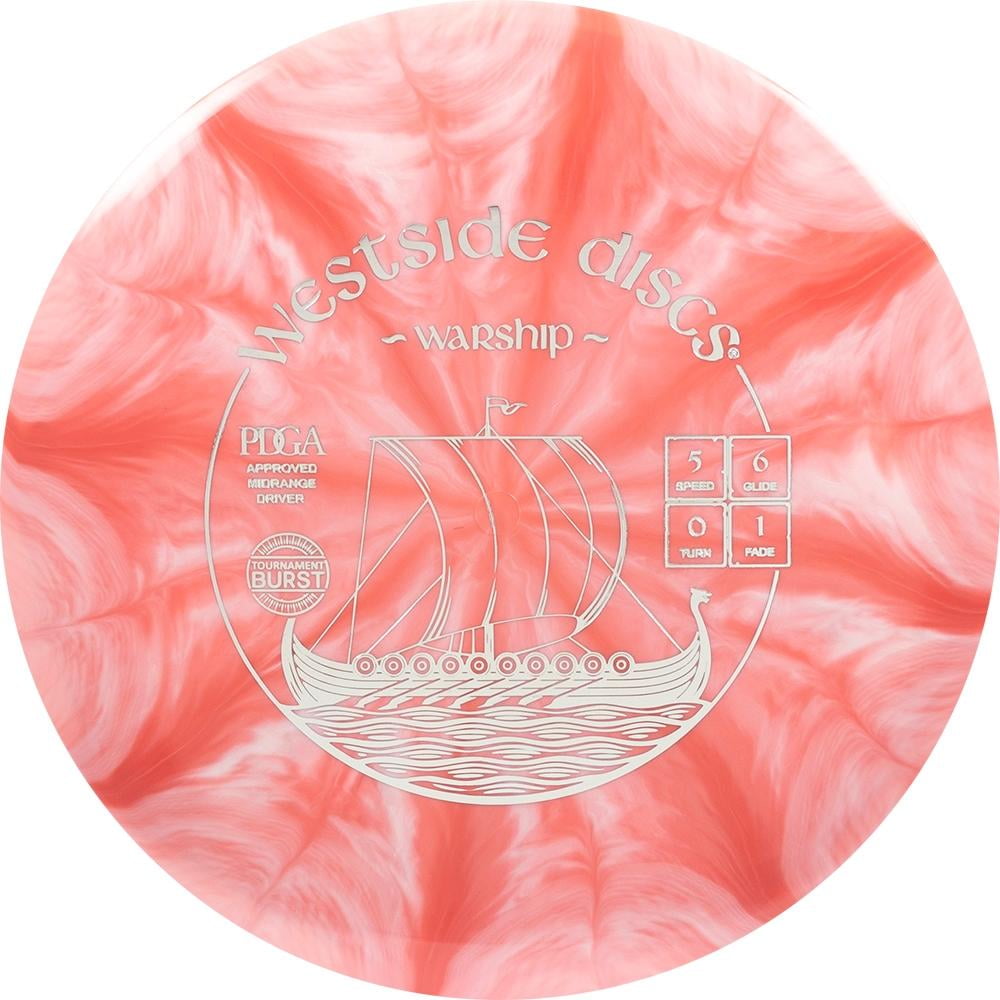 Westside Tournament Burst Warship Midrange Golf Disc [Colors may vary ...