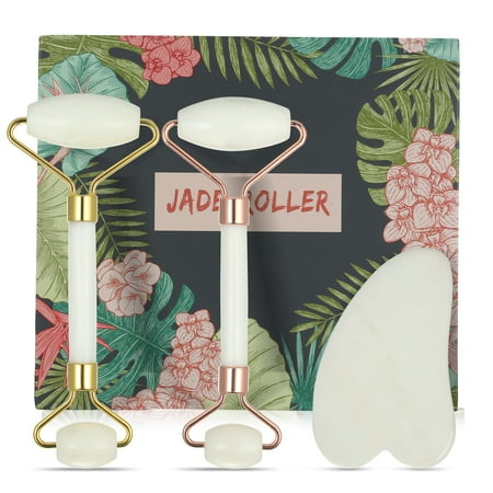 Natural Roller Guasha Skin Scraper Facial Set Facial Skin Care -aging ...