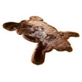 Soho Luxurious Faux Bearskin Pelt Brown Shag Area Rug - Walmart.com