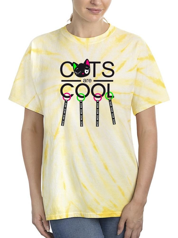 Cats Are Cool Wink Keychain Tie Dye Cyclone Women -Image by ...