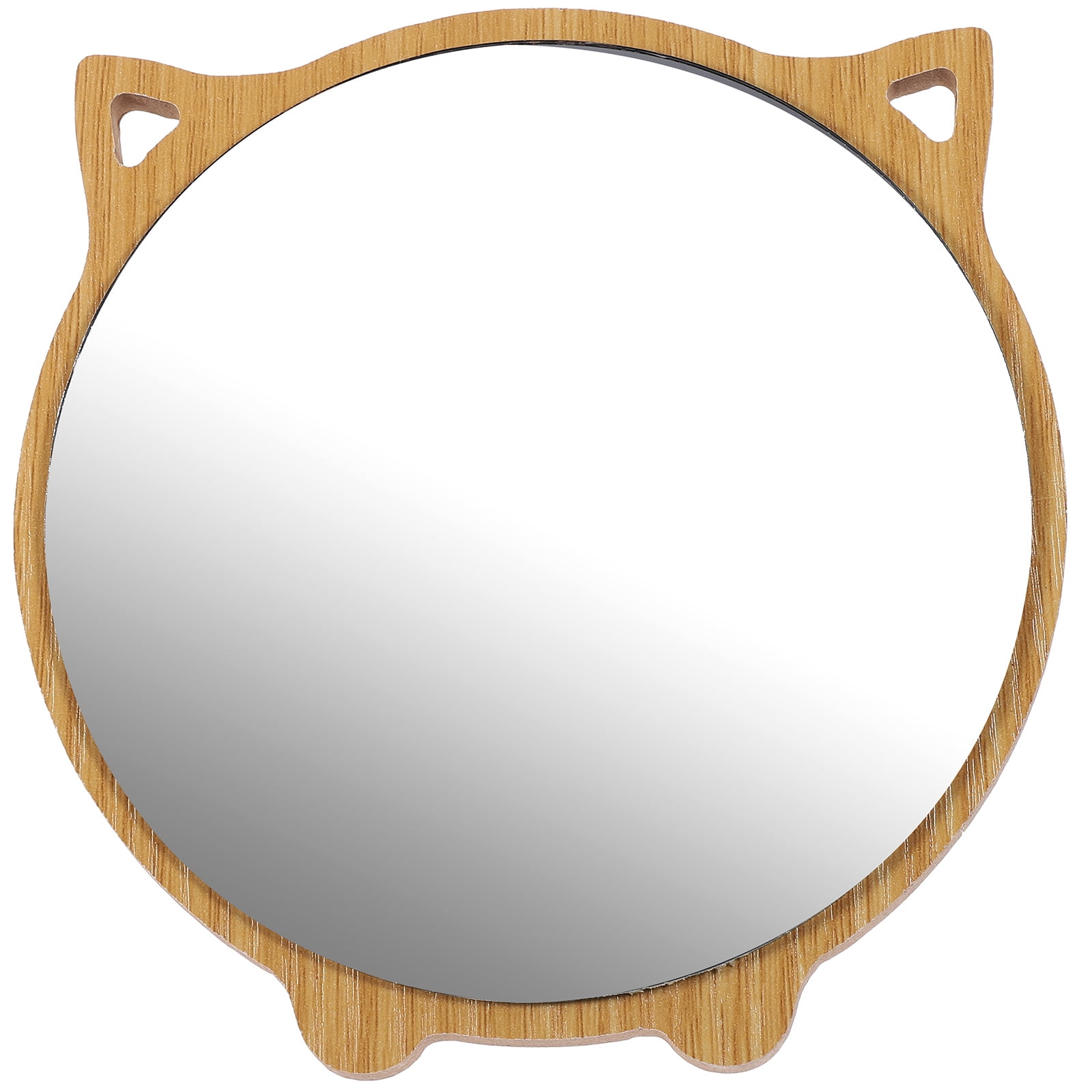 Click here for Oulii 1pc Wooden Cosmetic Mirror Cat Design Makeup... prices
