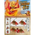 LEGO NINJAGO Crystalized Kai Golden Dragon Minifigure, Wings, Gold Fire ...