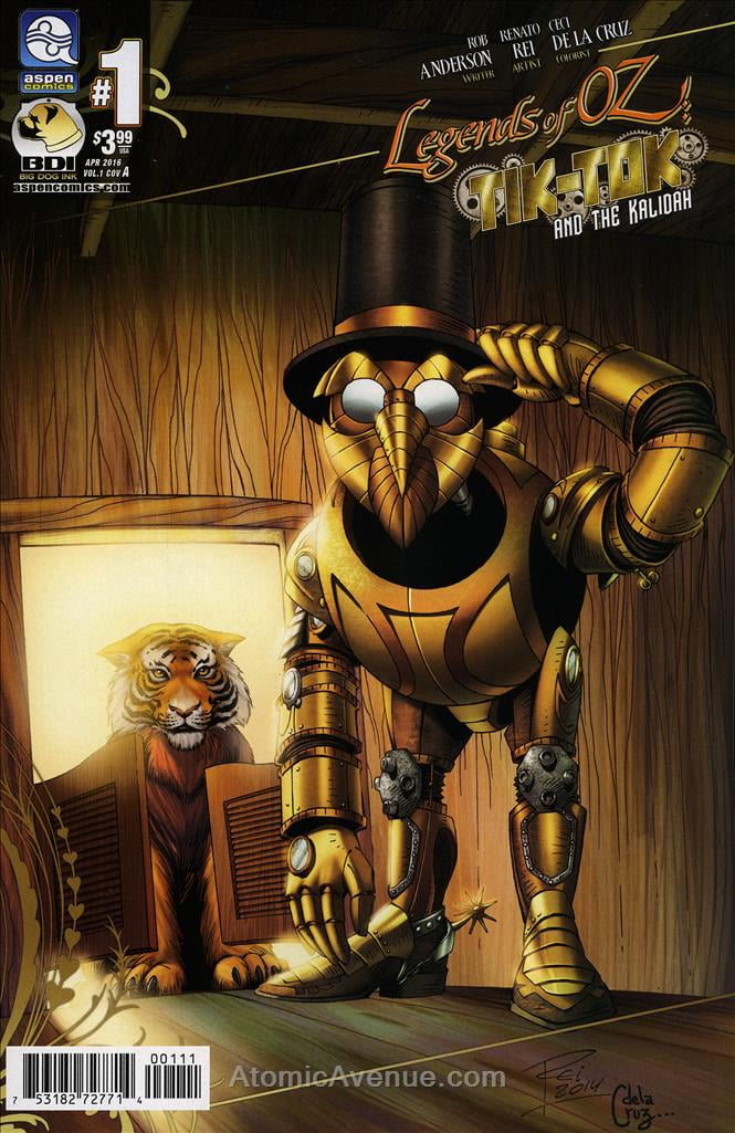 Legends Of Oz: Tik-Tok and the Kalidah #1A VF ; Aspen Comic Book ...