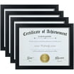 Langdon House 8.5x11 Black Certificate Frames, Modern Style, 6 Pack ...