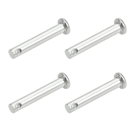 Single Hole Clevis Pins - 5mm x 30mm Flat Head 304 Stainless Steel Link Hinge Pin 4 Pcs ...