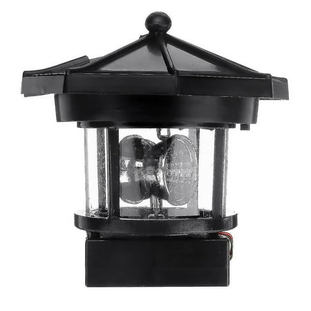 Solar Powered Lighthouse LED Rotating Solar Light Outdoor Garden ...
