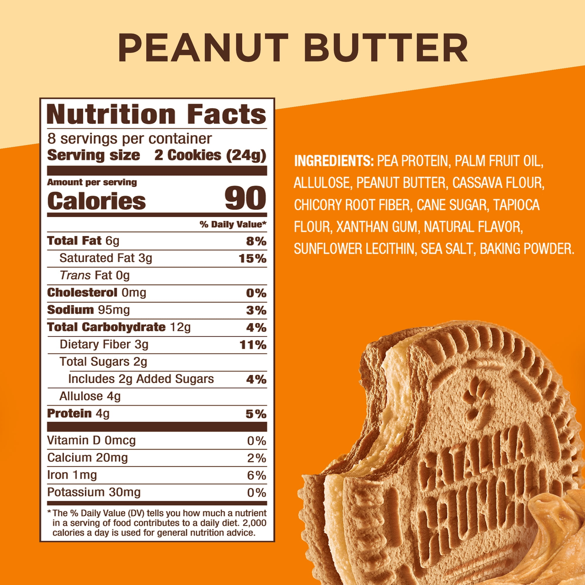 Catalina Crunch Peanut Butter Keto Sandwich Cookies 6.8oz Shelf-Stable ...