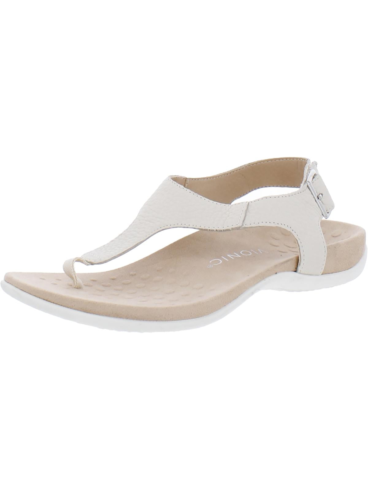 Vionic Womens Terra Leather Thong Slingback Sandals - Walmart.com